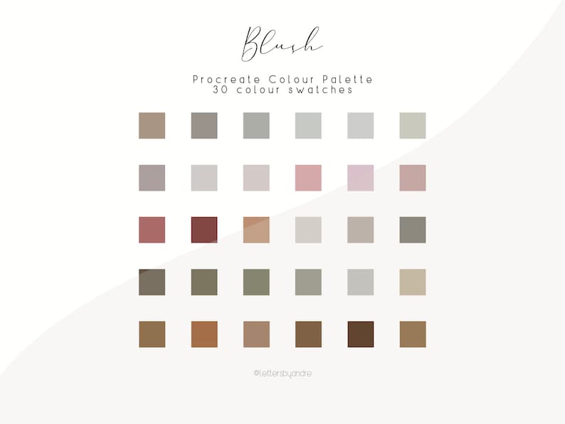 Procreate Color Palette | Color Palette | Digital Color Palette | Color ...