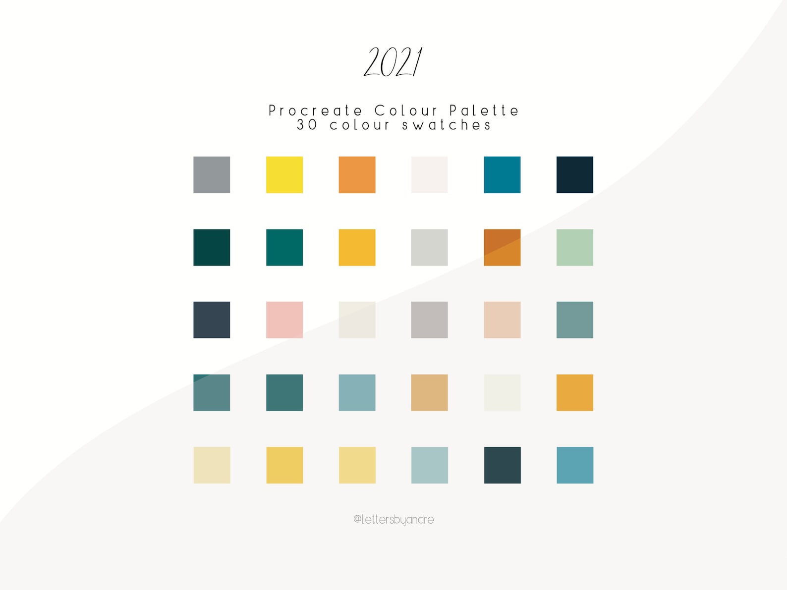 Procreate Color Palette Color Palette Digital Color - Etsy