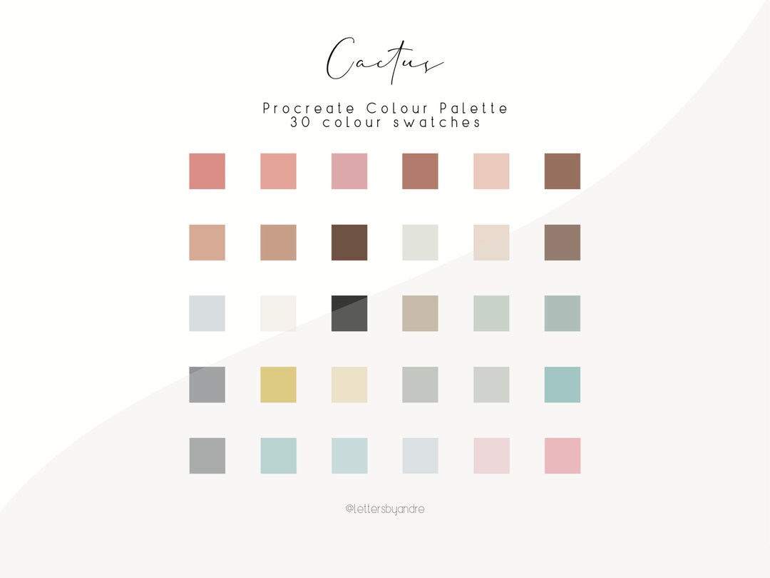 Procreate Color Palette | Color Palette | Digital Color Palette | Color ...