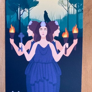 Bookmark Hecate, Greek Goddess of the Night and Magic - Handmade - for ...