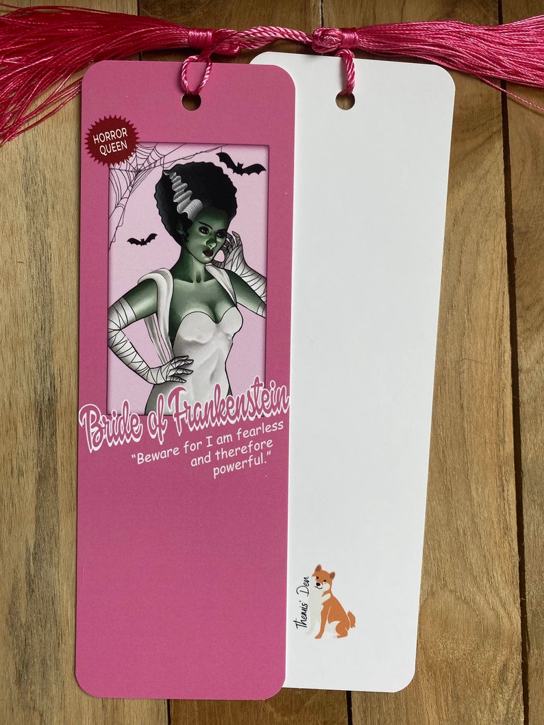 Bookmark Horror Queens - Handmade - for Book and Horrror Lovers - Etsy