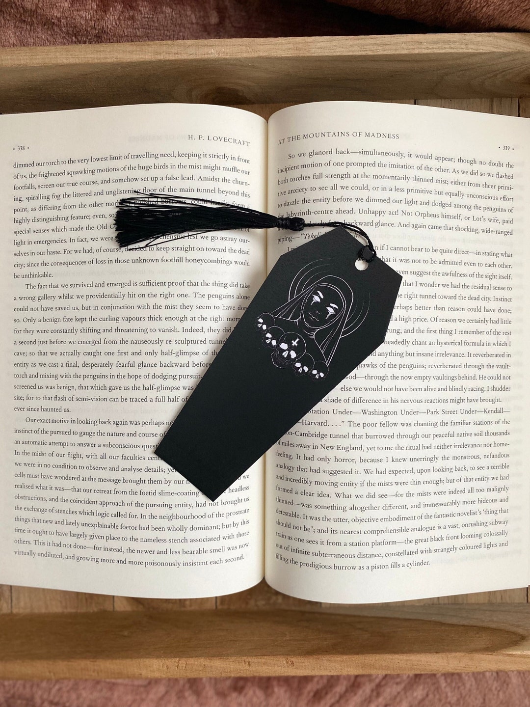 Bookmark Casket With Bloody Nun - Handmade - for Book and Horror Lovers ...