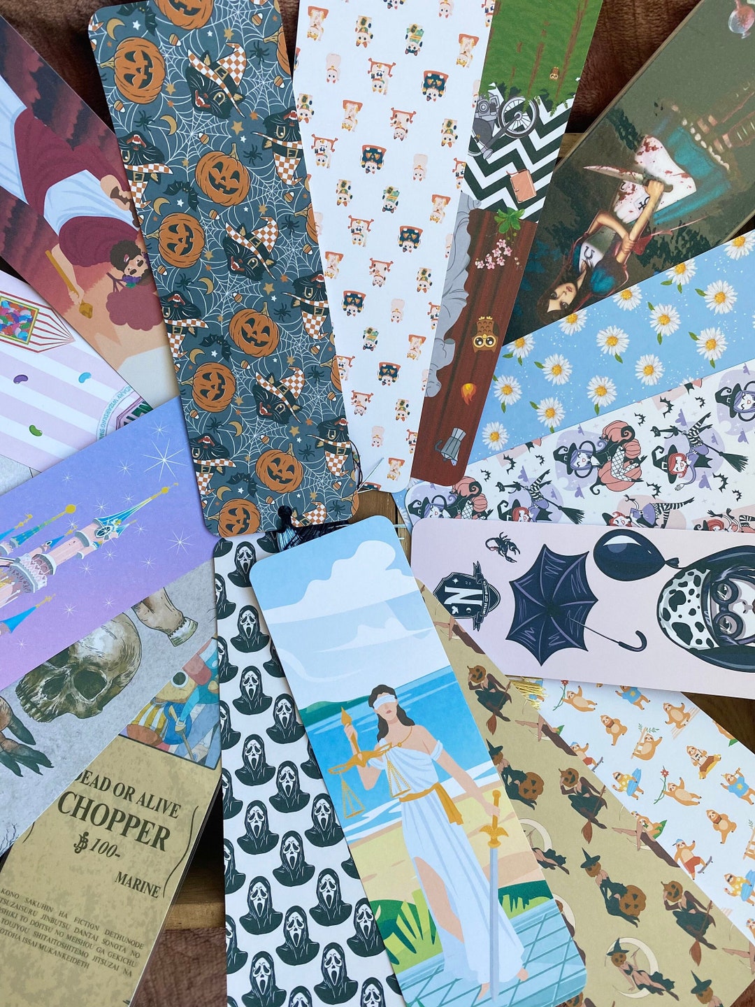 Mystery Bookmarks Bundle - Set of 3 or 5 - Handmade - for Bookworms ...