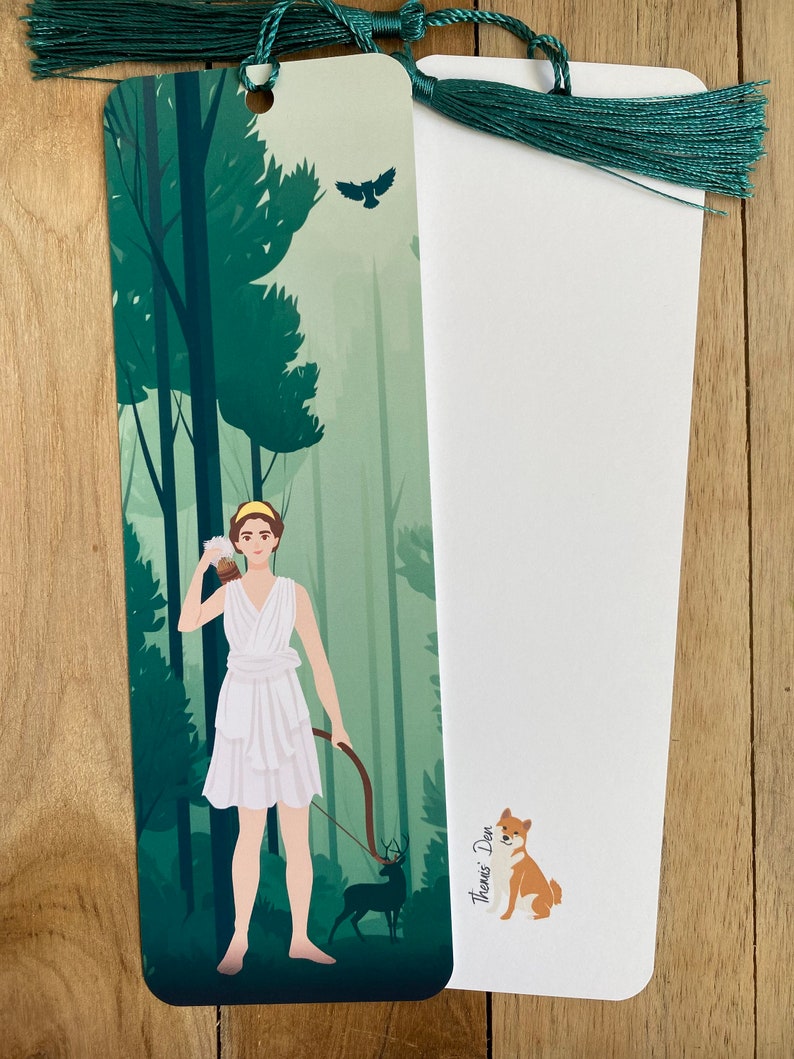 Bookmark Artemis, Greek Goddess of the Hunt and Wilderness - Handmade ...