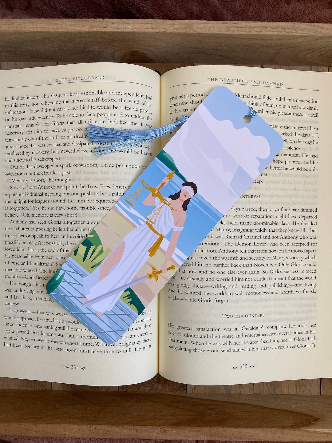 Bookmark Themis, Greek Goddess of Justice - Handmade - for Books and ...