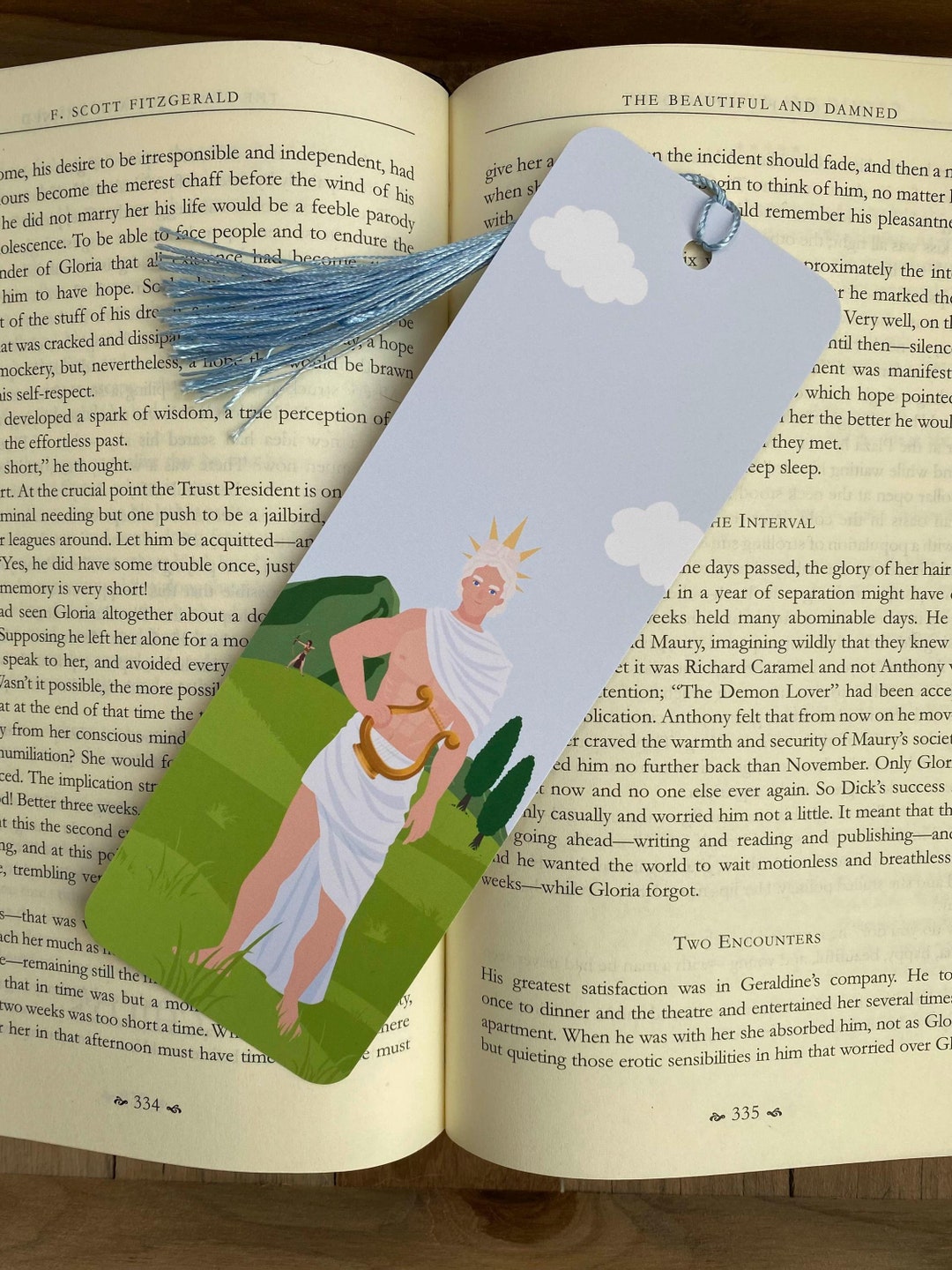 Bookmark Apollo, Greek God of Archery, Music and Healing - Handmade ...