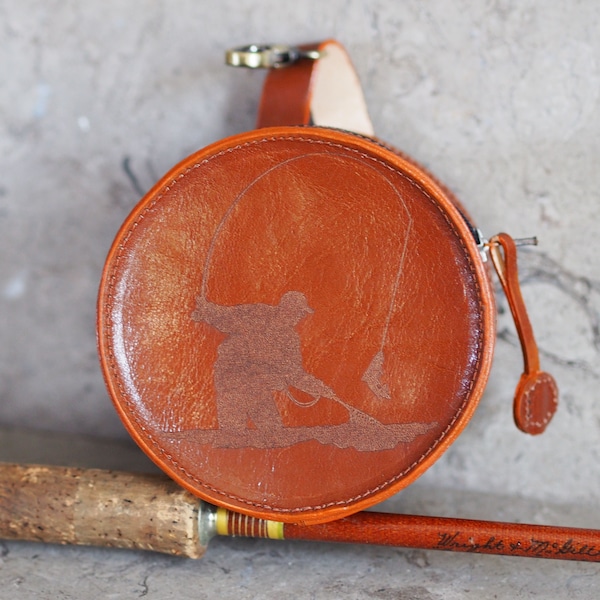 Leather Fly Reel Case - Etsy