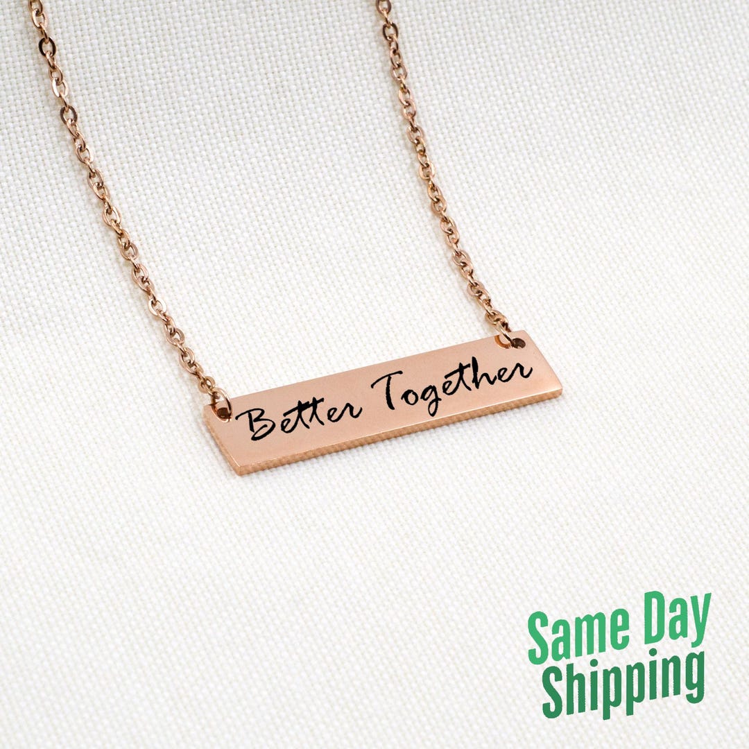 Custom Engraved Pendant Necklace: Personalized Stainless Steel Jewelry ...