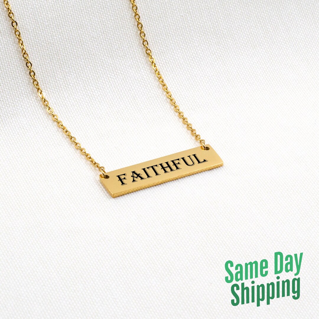 Custom Engraved Pendant Necklace - Personalized Stainless-steel Jewelry ...