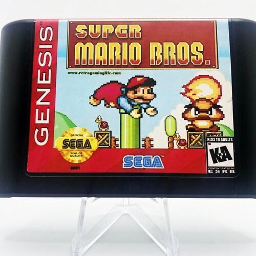 Super Mario Bros Sega Genesis Homebrew Game - Etsy Super Mario Bros Sega Genesis Homebrew Game - Etsy