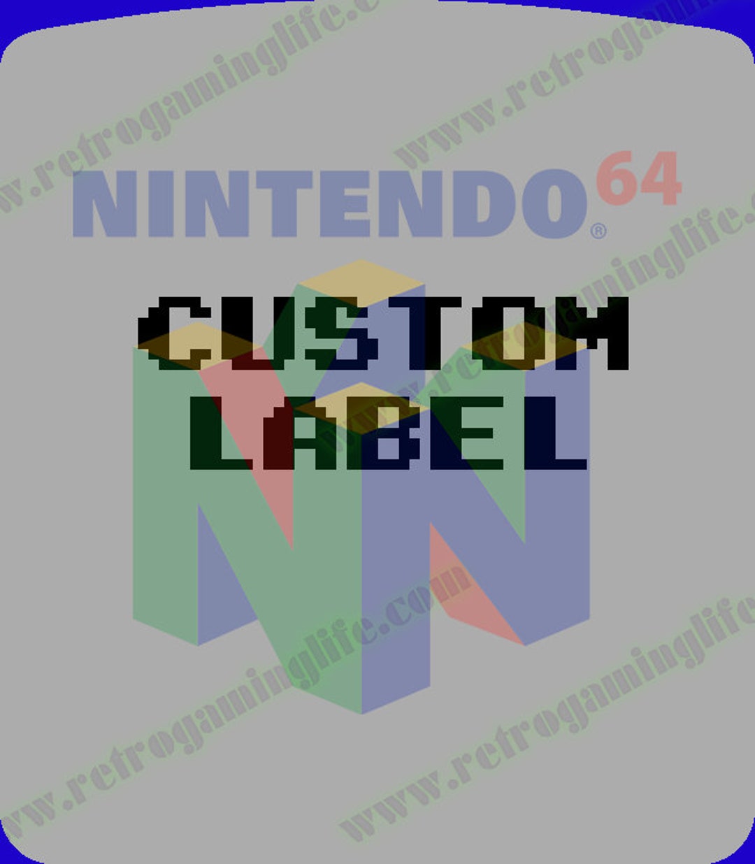 Nintendo 64 Custom Label - Etsy