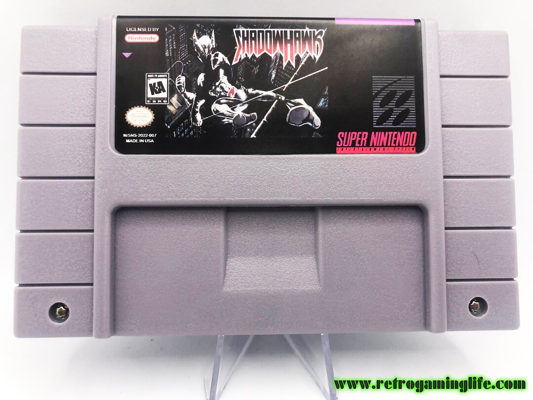 Shadowhawk Prototype SNES Repro Game Cart - Etsy