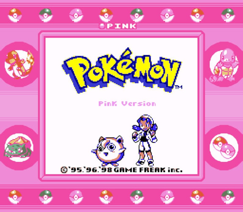 Pokemon Pink Version Gameboy Game | Etsy