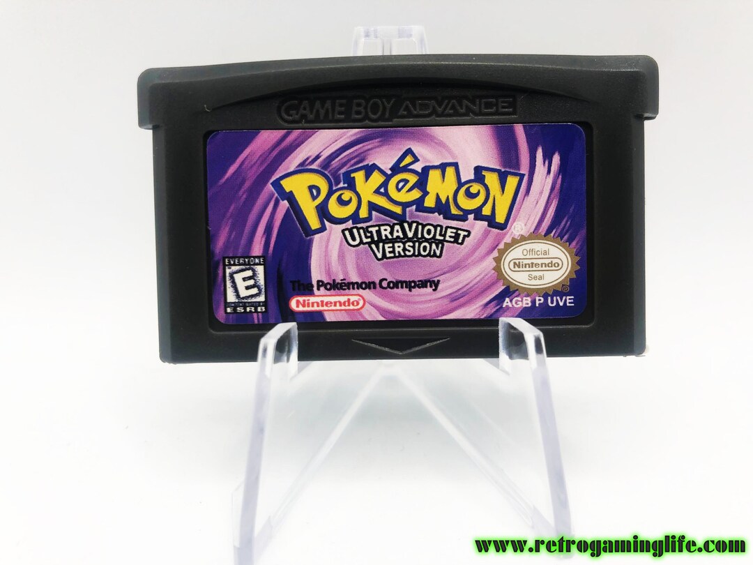 Pokemon Ultra Violet Version Gameboy Advance Repro Game Cart - Etsy