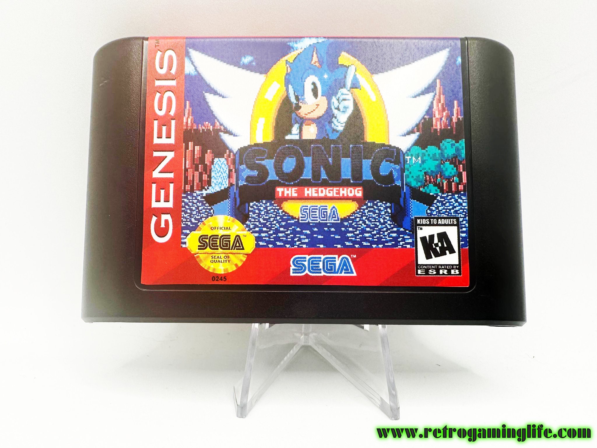 Movie Sonic in Sonic 1 Sega Genesis Repro Game Cart - Etsy