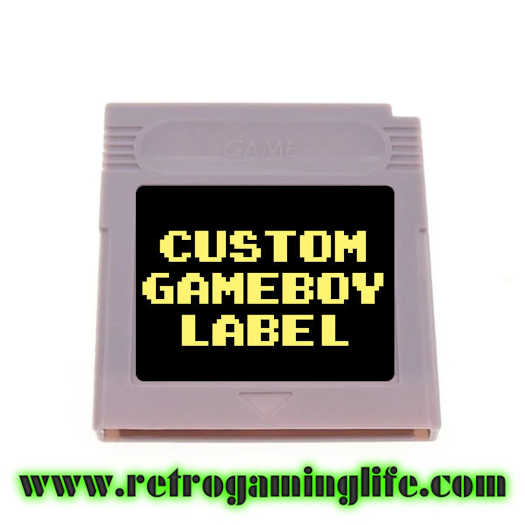 Custom Gameboy Label - Etsy