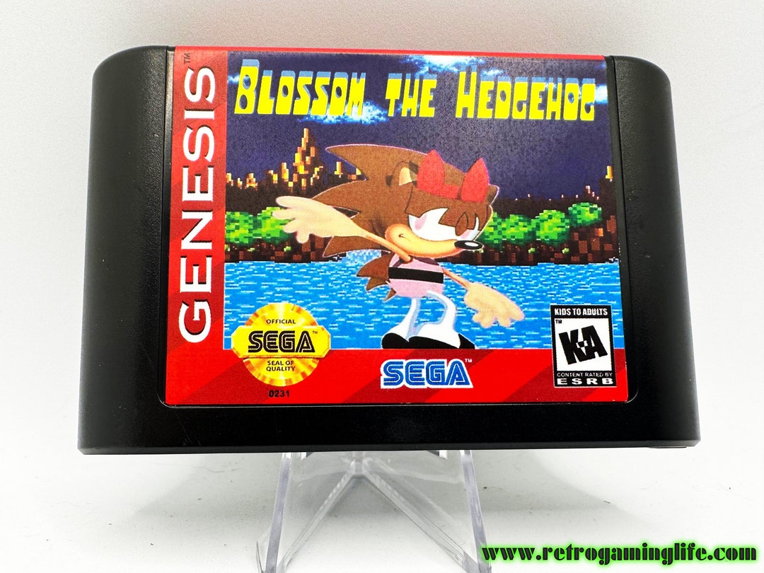 Blossom the Hedgehog Sega Genesis Repro Game Cart - Etsy