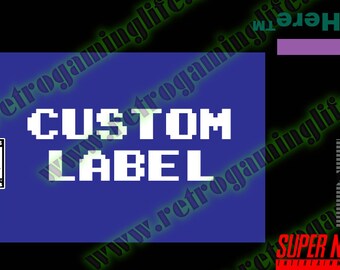 2 High-quality Reproduction Super Nintendo Game Labels SNES - Etsy