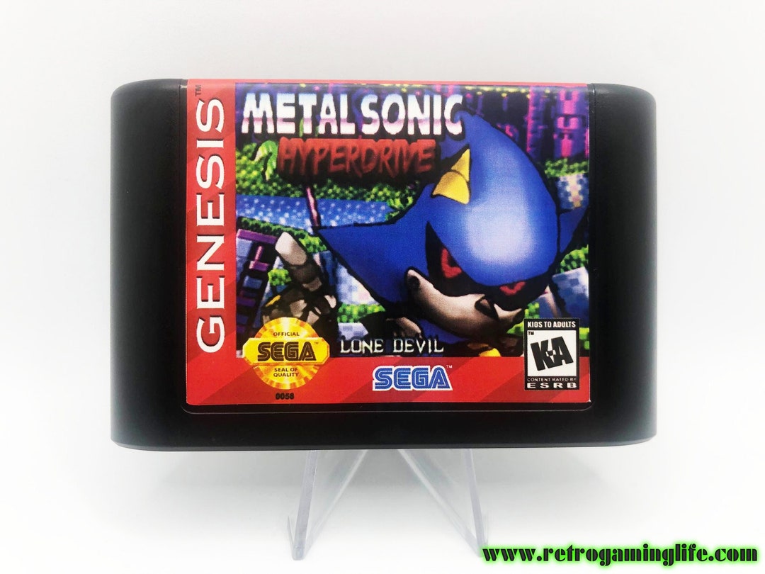 Metal Sonic Hyperdrive Sega Genesis Game Cart - Etsy