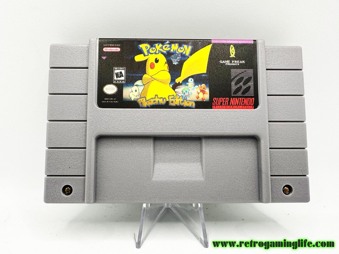 Pokemon Pikachu Version Repro SNES Side Scrolling Game - Etsy