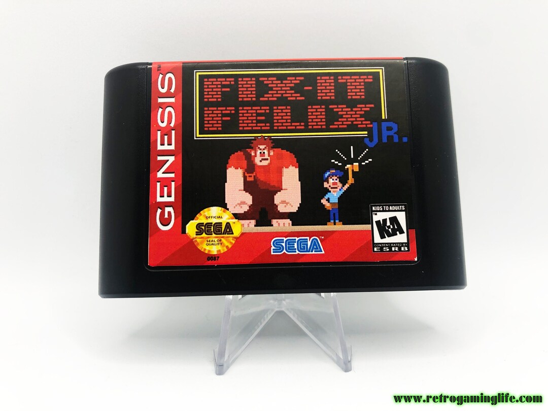 Fix It Felix Jr Sega Genesis Arcade Game Cart - Etsy