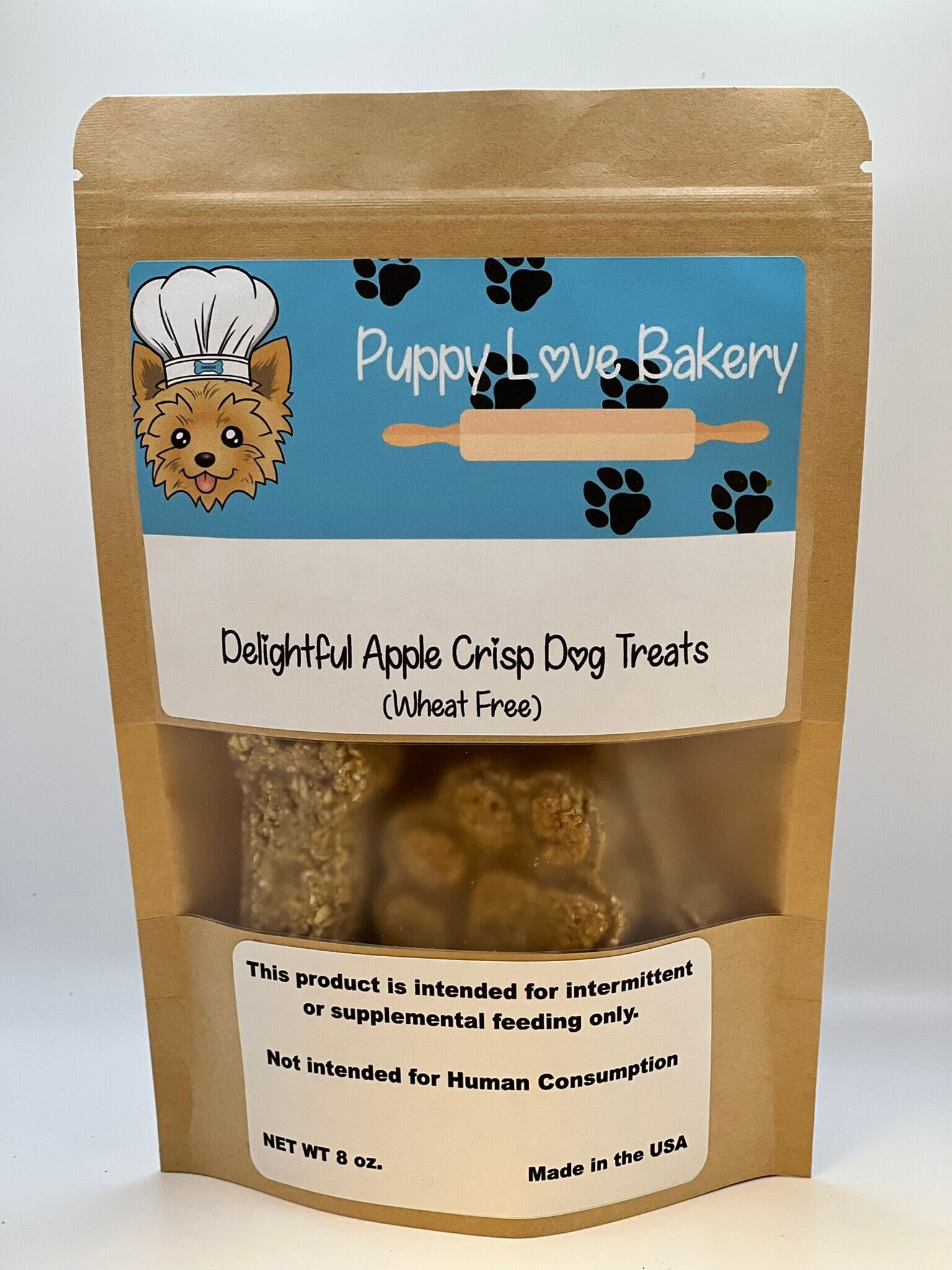 Delightful Apple Crisp Wheat Free Dog Treats 6 Oz Bag - Etsy