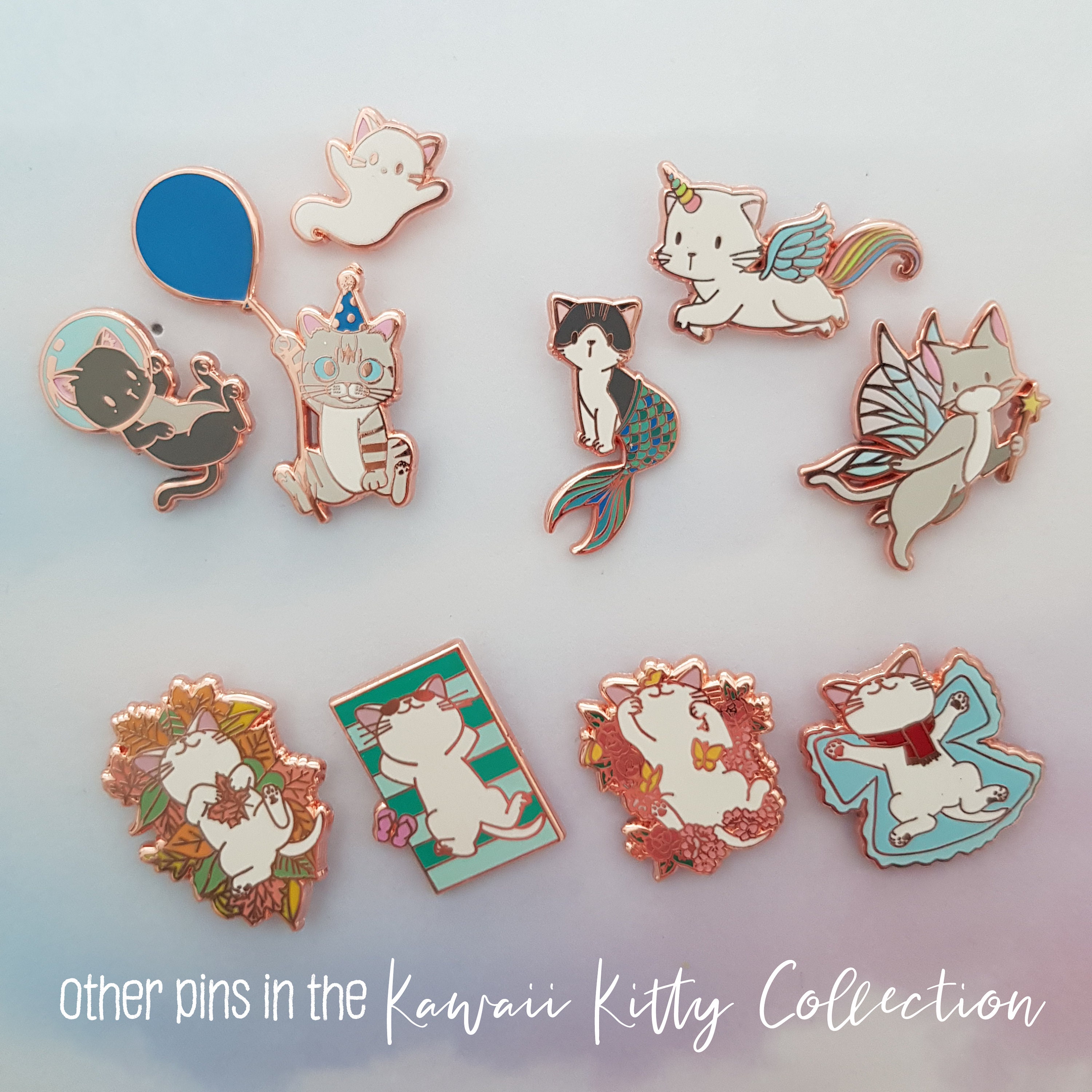 Space Kitty Small Enamel Pin cosmo Kitty Lapel Pin Kawaii | Etsy