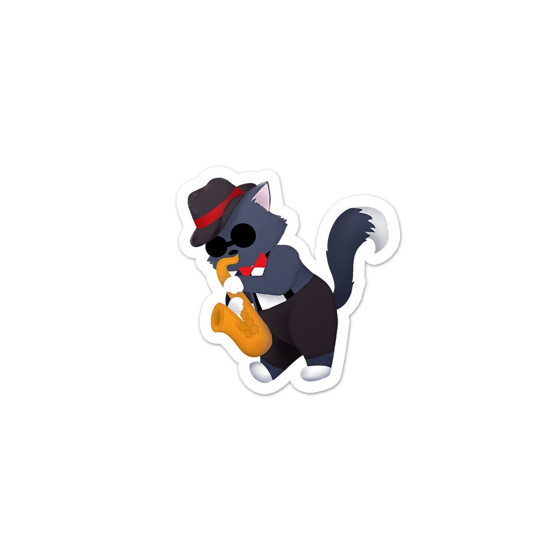 Jazz Kitties - Saxophone - Vinyl Sticker - Etsy