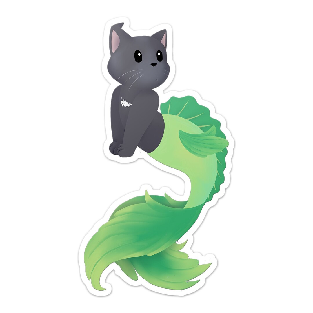 Purrman Oats - Purrmaid of the Month, August 2022 (black Cat With "bent ...