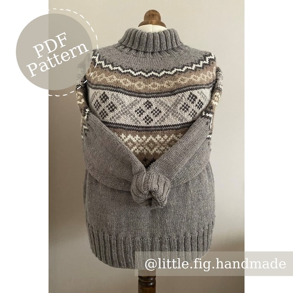 Nordic Jumper Knitting Pattern - Etsy UK