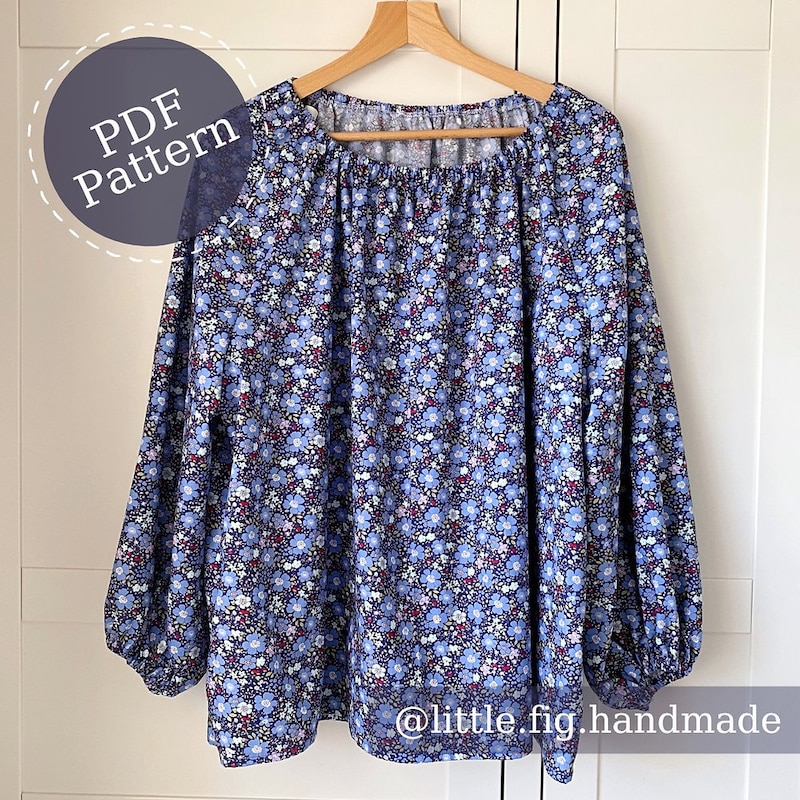 Peasant Blouse Pattern - Etsy