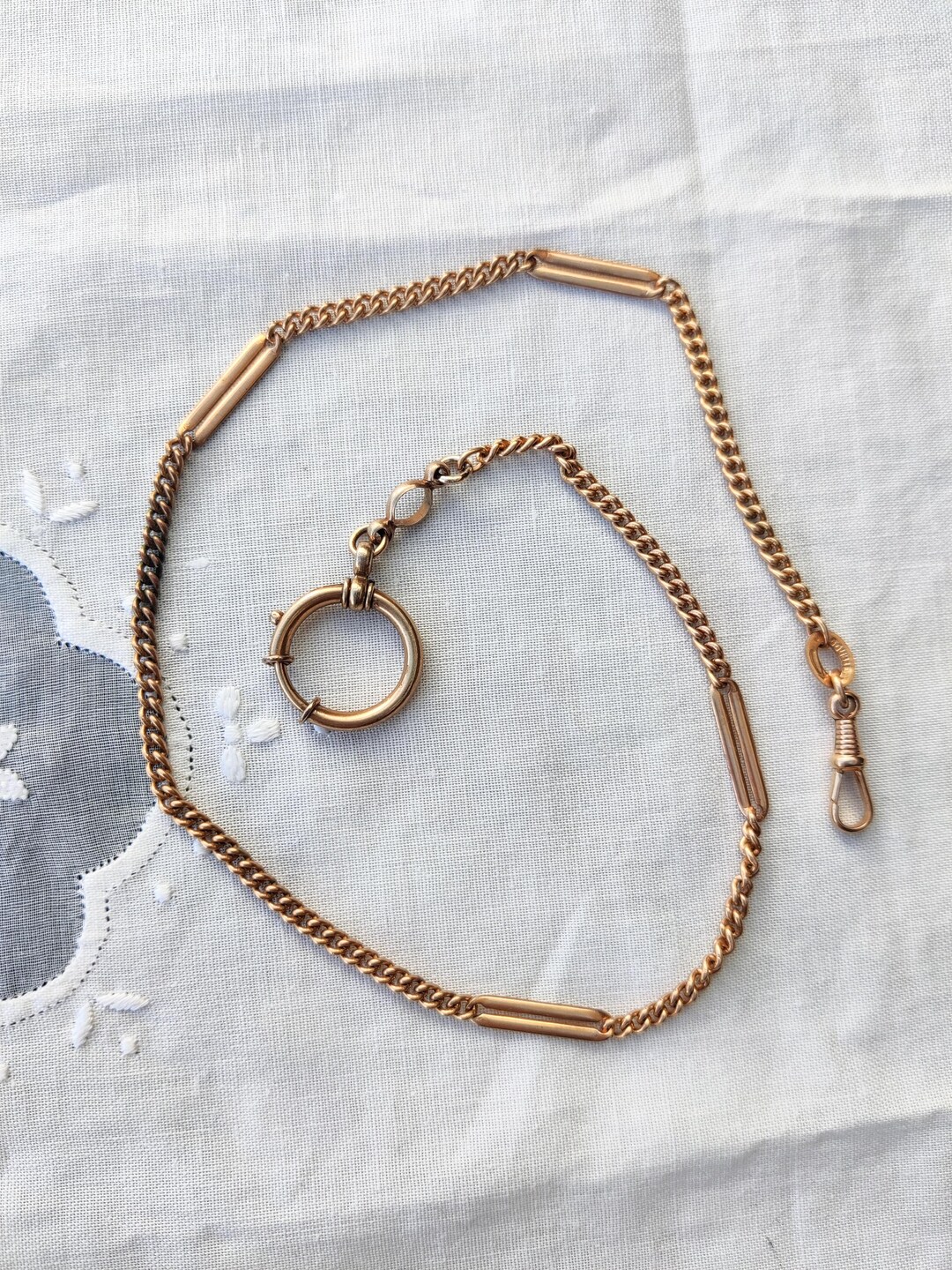 Antique Rolled Gold Watch Chain, or Double, 44 Cm - Etsy