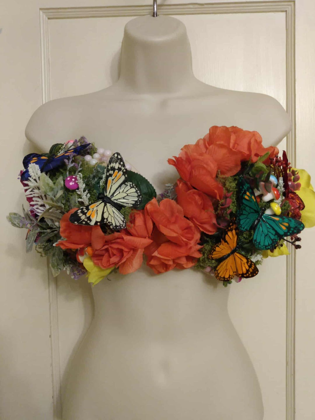Mystical Fairy Forrest Flowered Cottage Core Bralette 36DD - Etsy