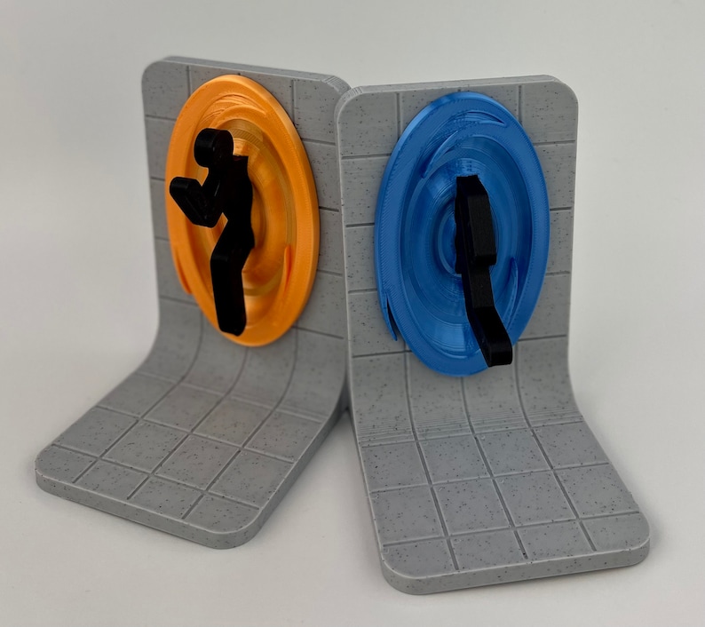 Portal Inspired Video Game/movie Book-ends | Etsy