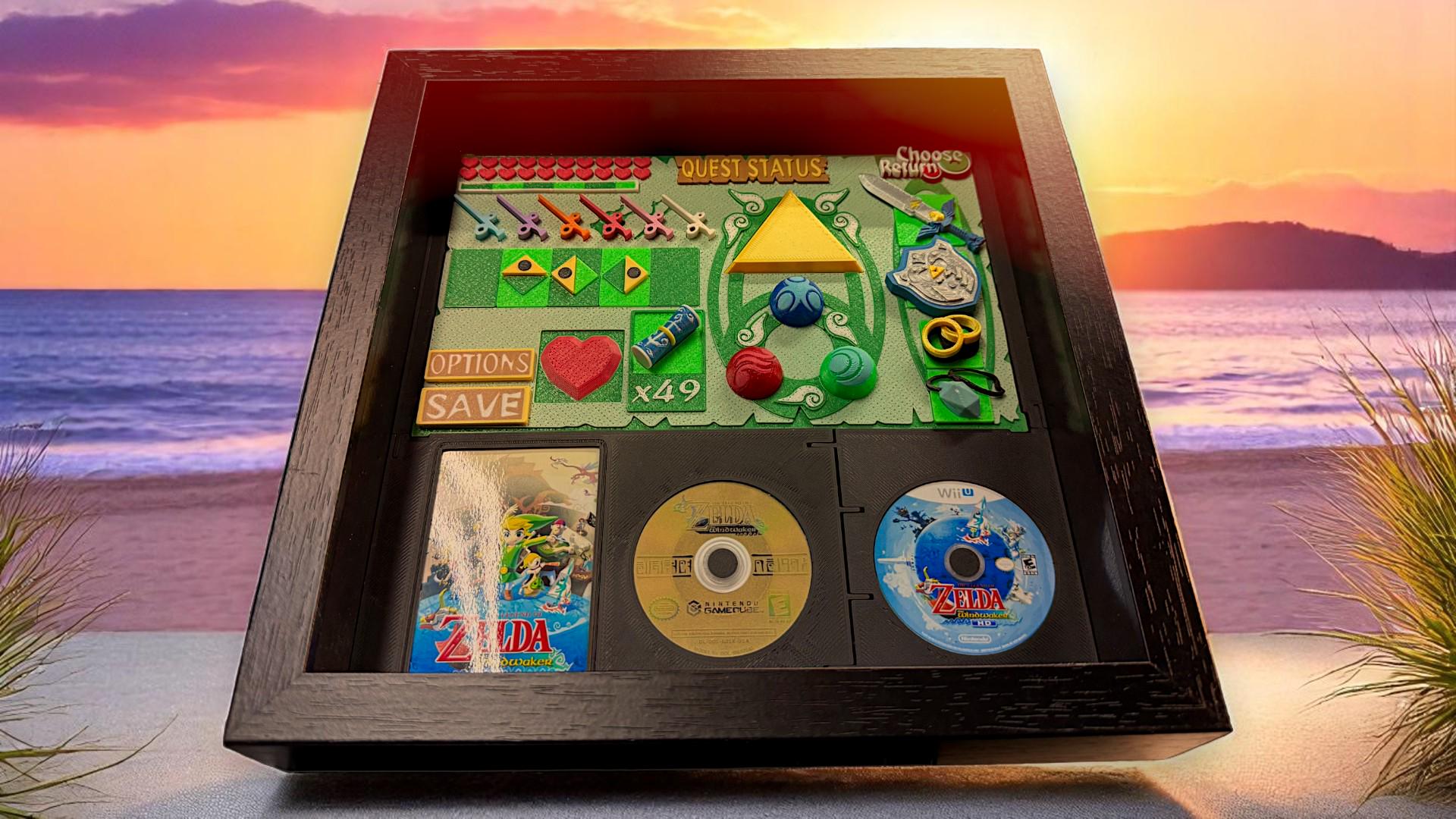 Legend of Zelda: Wind Waker - 3D Inventory Screen Display | Collector’s ...