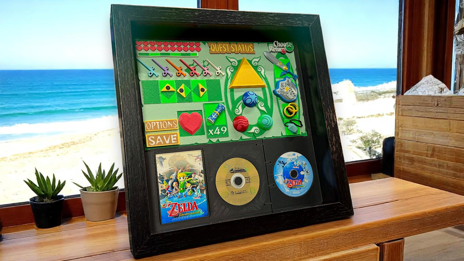 Legend of Zelda: Wind Waker - 3D Inventory Screen Display | Collector’s ...
