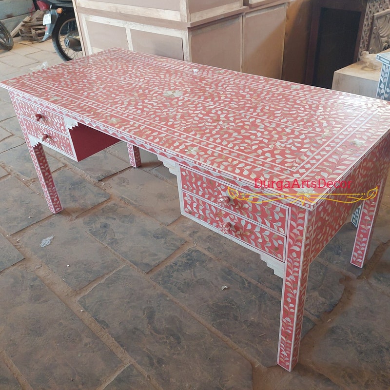 Bone Inlay Desk - Etsy