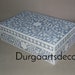 Mother of Pearl Inlay Turquoise Floral Designer Box / Multipurpose Box ...