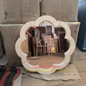 Bone Inlay Flower Design Mirror Frame With Free Mirror - Etsy