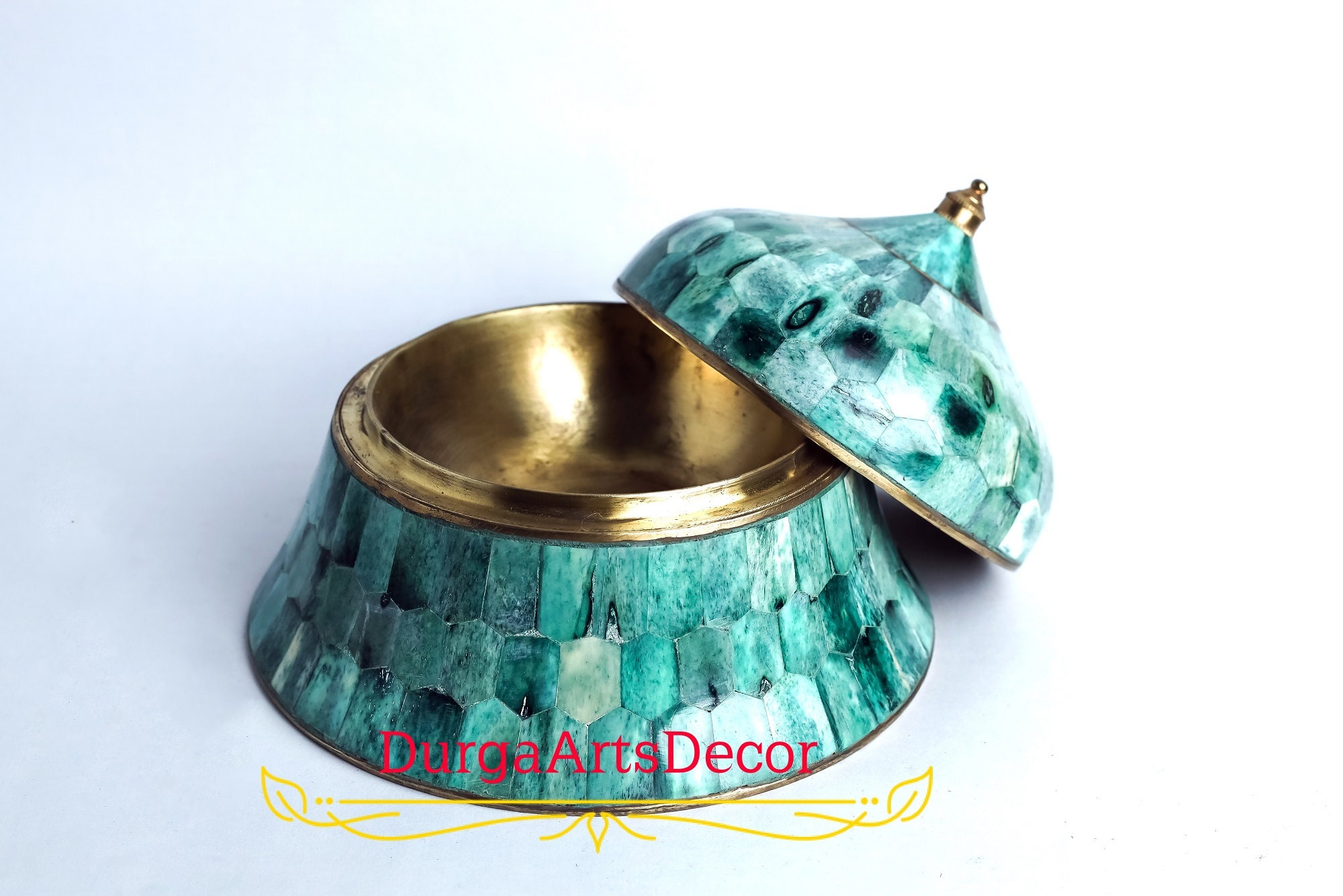 Bone Inlay Designer Green Box / Suri Box Set of 3 - Etsy
