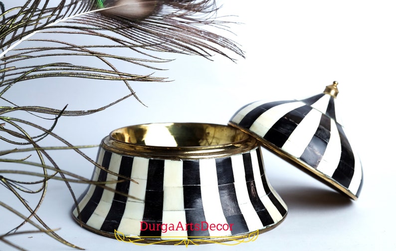 Bone Inlay Designer Black & White Box / Suri Box Set of 3 - Etsy