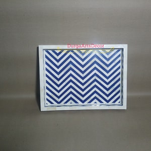 Bone Inlay Tray in Chevron Pattern - Etsy
