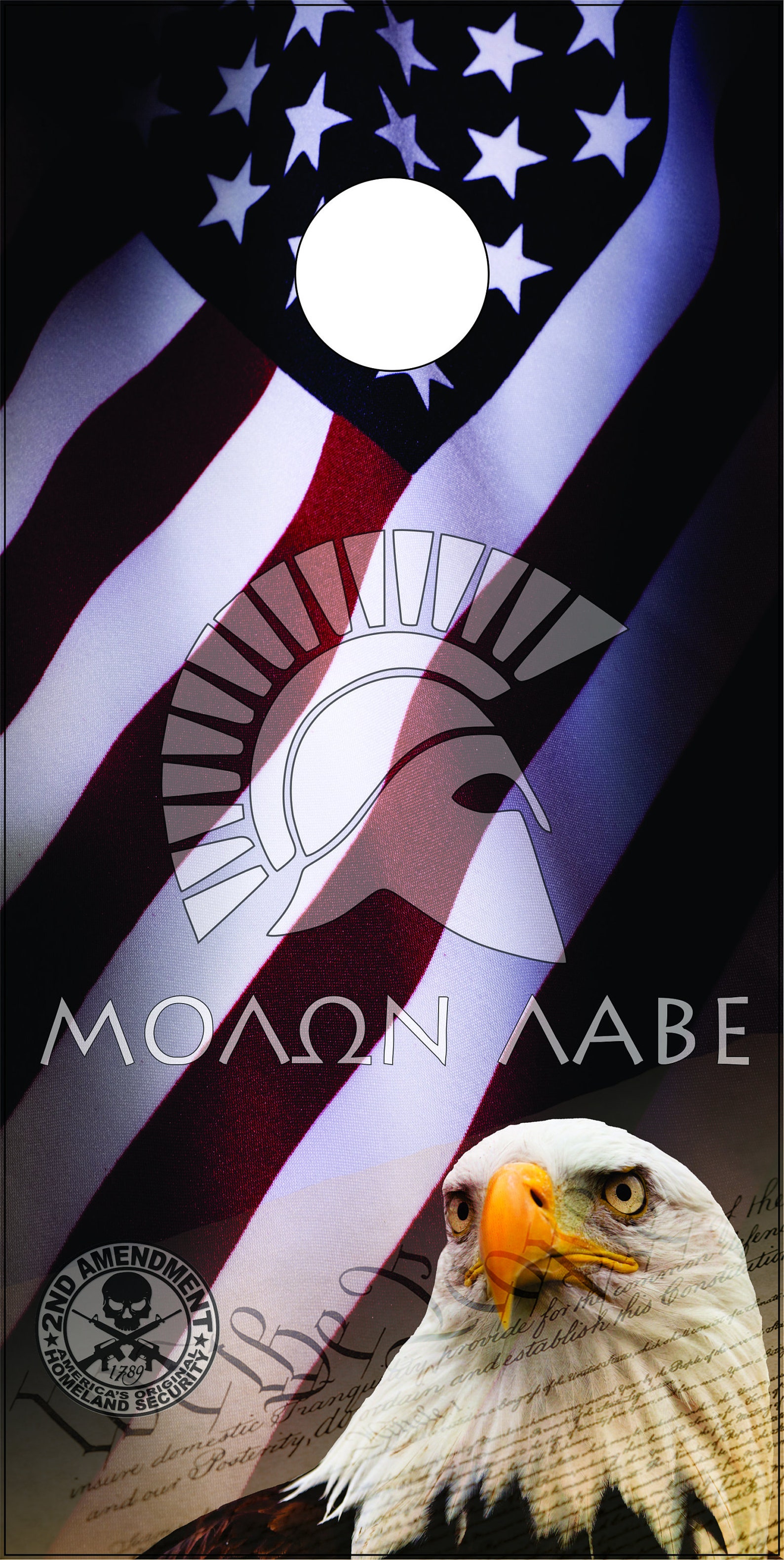 Molan Labe 2nd Amendment Flag Cornhole Board Skin Wrap Decal - Etsy
