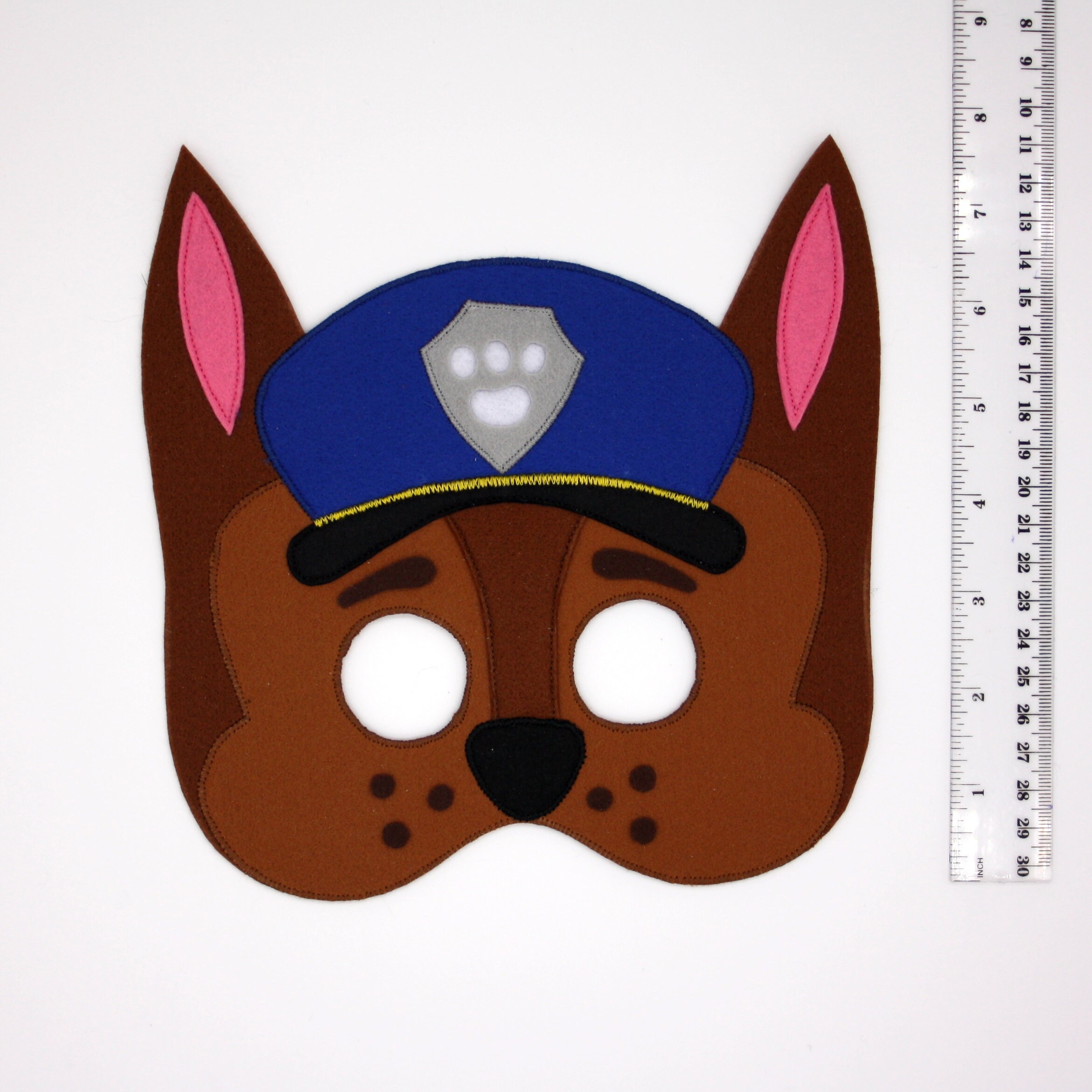 CHASE MASK Paw patrol mask Paw patrol birthday Chase | Etsy