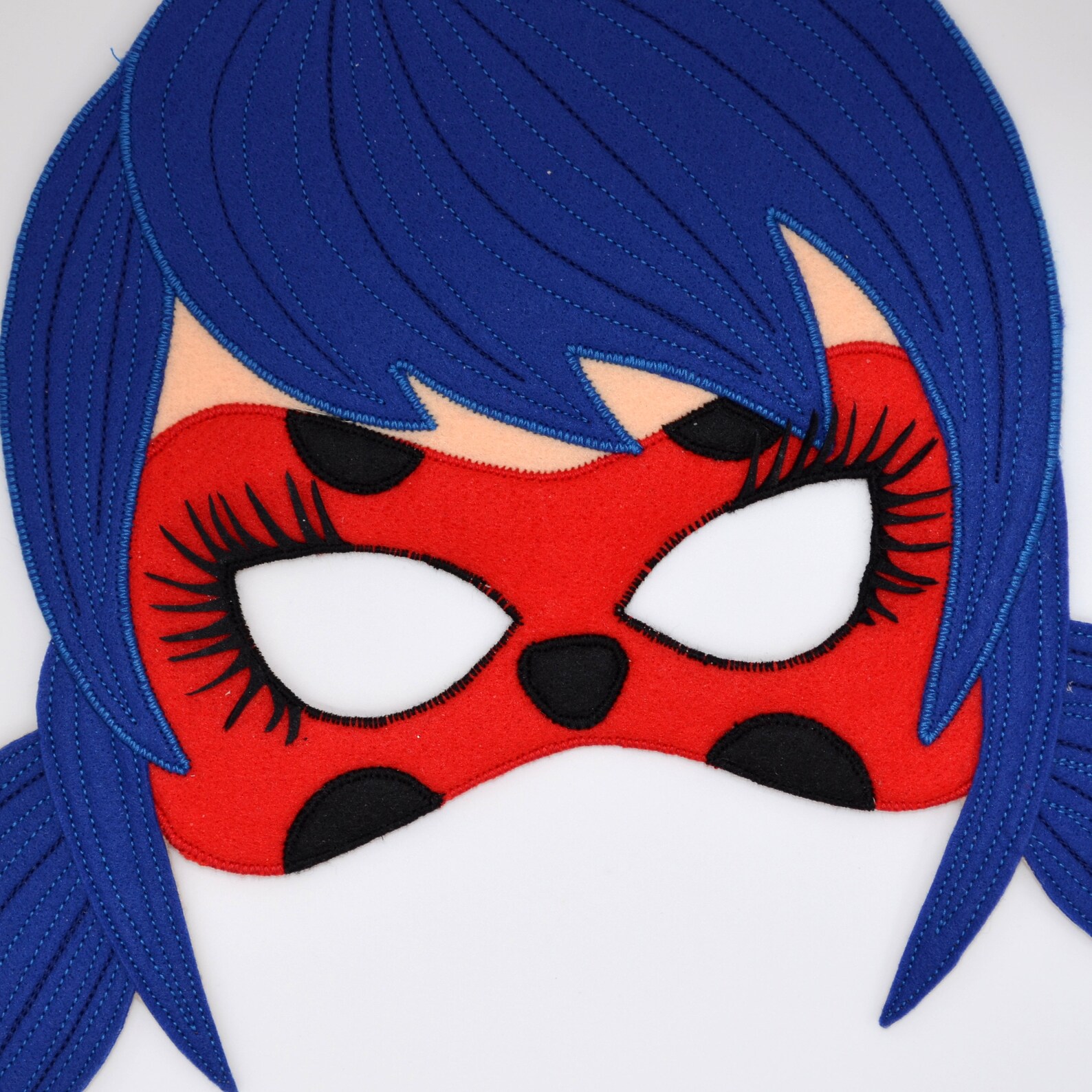 MIRACULOUS LADYBUG MASK Filz Maske Party gefallen vorgeben | Etsy