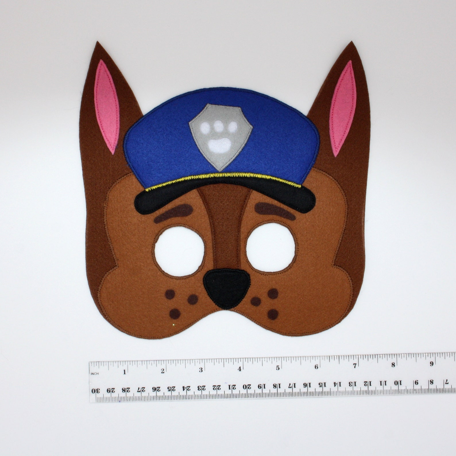 CHASE MASK Paw patrol mask Paw patrol birthday Chase | Etsy