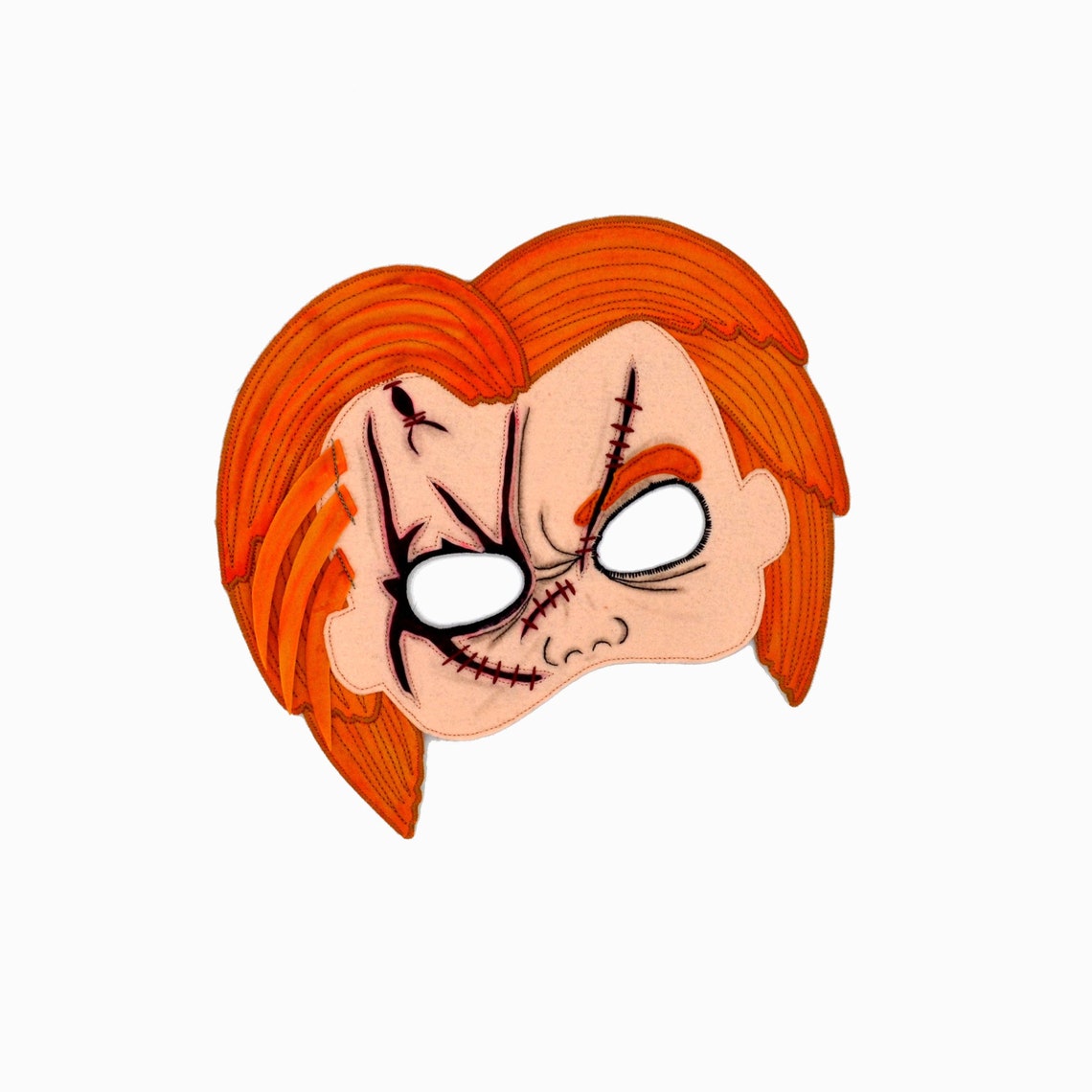 CHUCKY DOLL felt mask Chucky childs play Good guys doll | Etsy