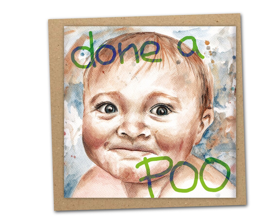 Done a POO, New Baby, Congratulations - Etsy