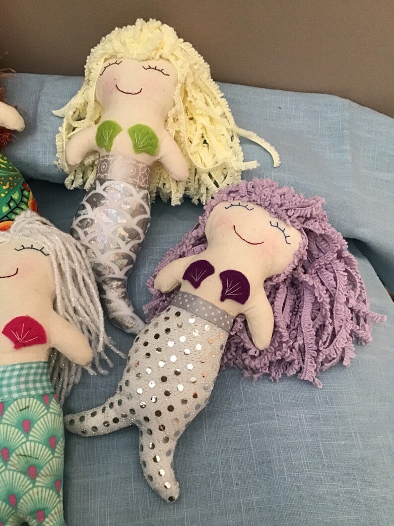 Mini Mermaid soft doll | Etsy