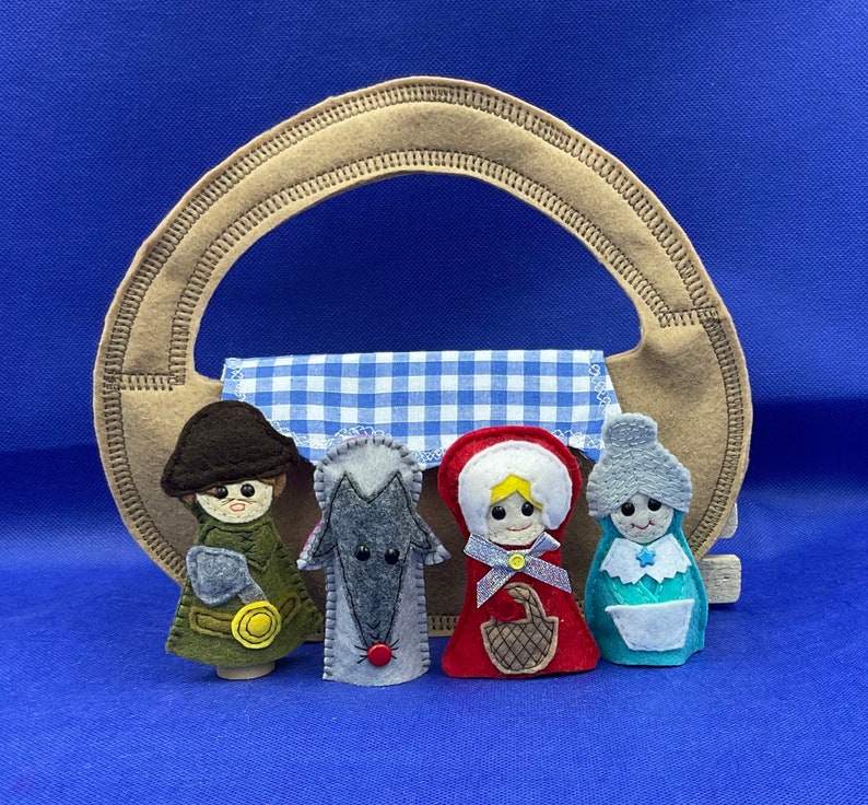 Finger Puppet Set Red Riding Hood - Etsy